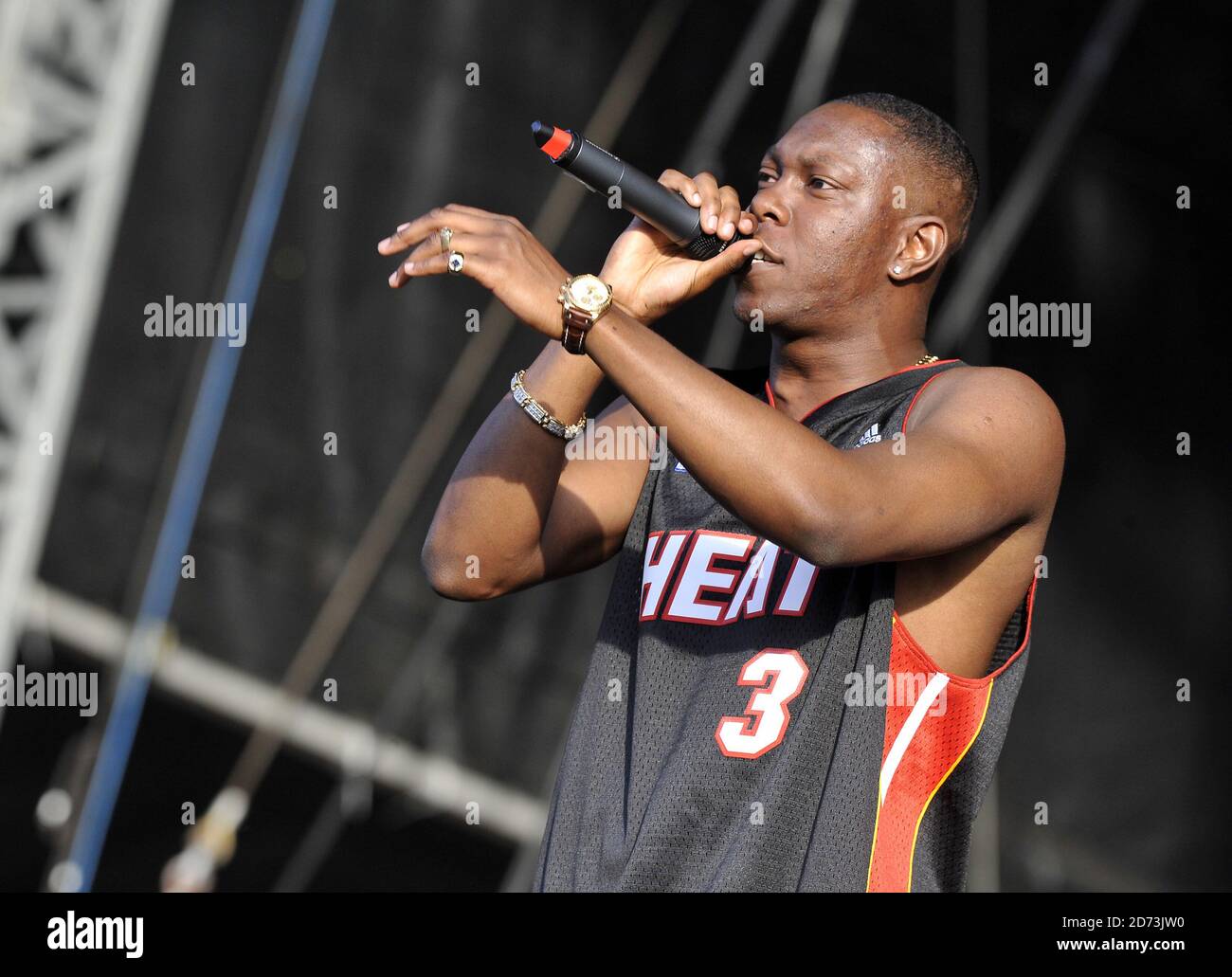 Dizzee Rascal performing at the 2009 Wireless Festival in Hyde Park ...
