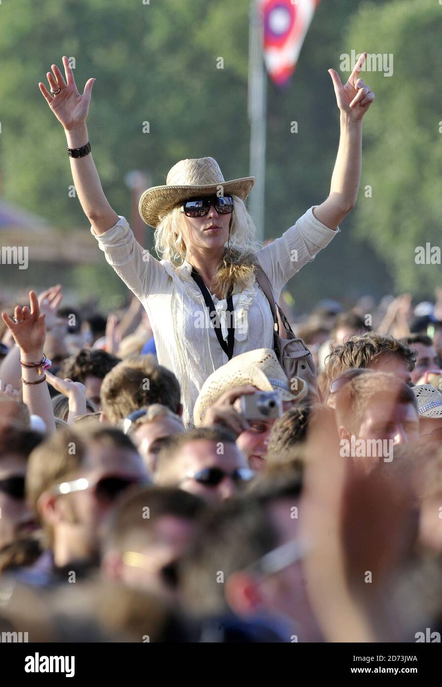 The crowd at the 2009 Wireless Festival in Hyde Park, London Stock ...