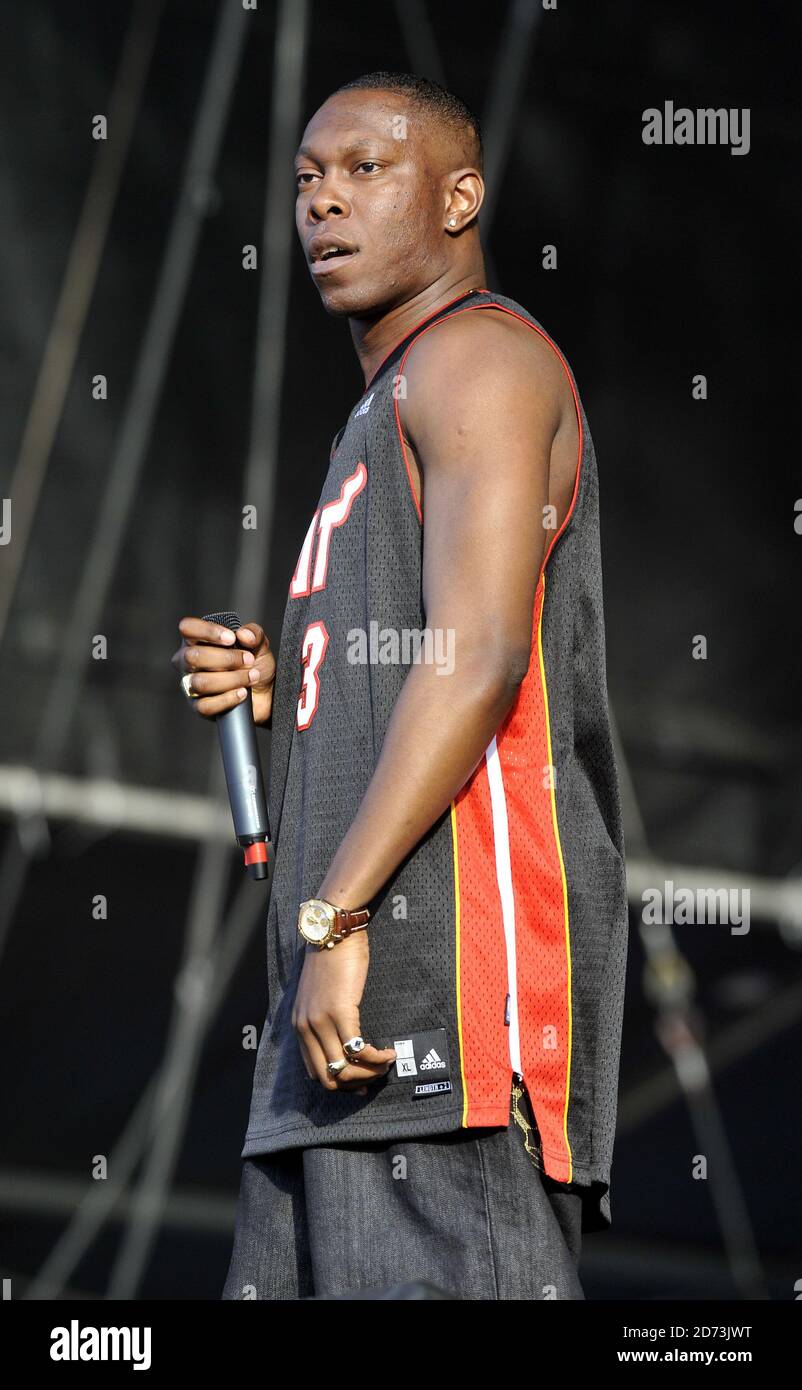 Dizzee Rascal performing at the 2009 Wireless Festival in Hyde Park ...