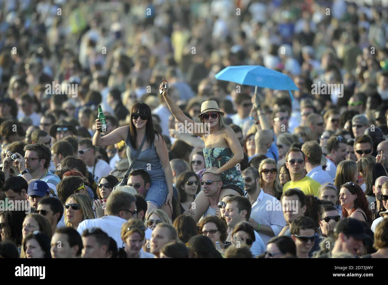 The crowd at the 2009 Wireless Festival in Hyde Park, London Stock ...