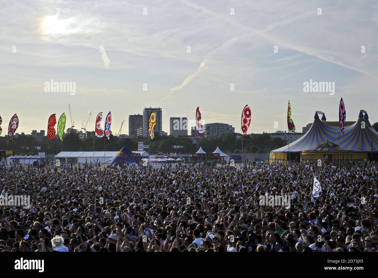 The crowd at the 2009 Wireless Festival in Hyde Park, London Stock ...