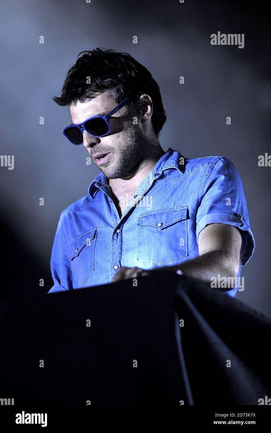 Tom Findlay of Groove Armada live on stage at the Lovebox Weekender ...