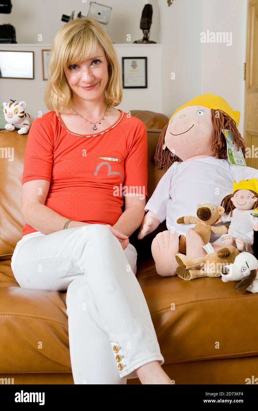 Jane Horrocks at The Sound Company studios in central London, where ...