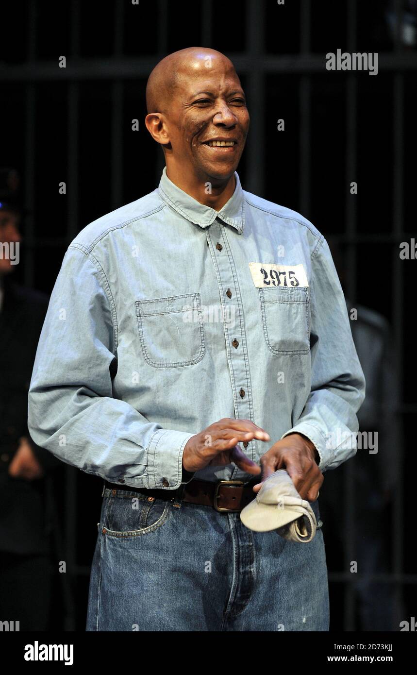 Actor Reg E Cathey performs a scene from The Shawshank Redemption ...