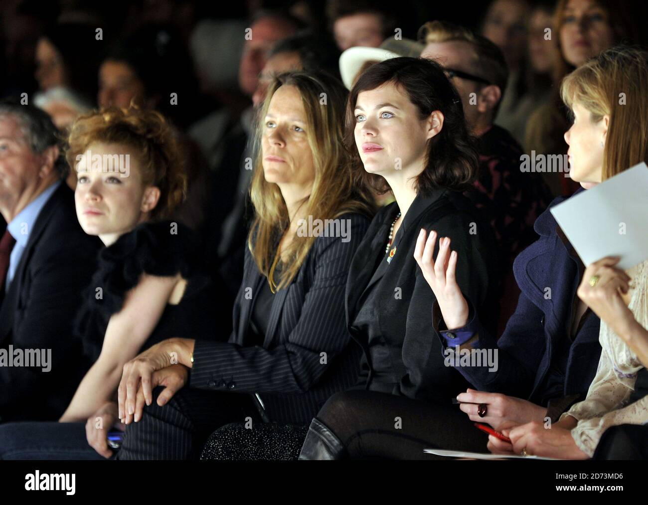 Jasmine Guinness attends the Jasper Conran fashion show, held at the ...