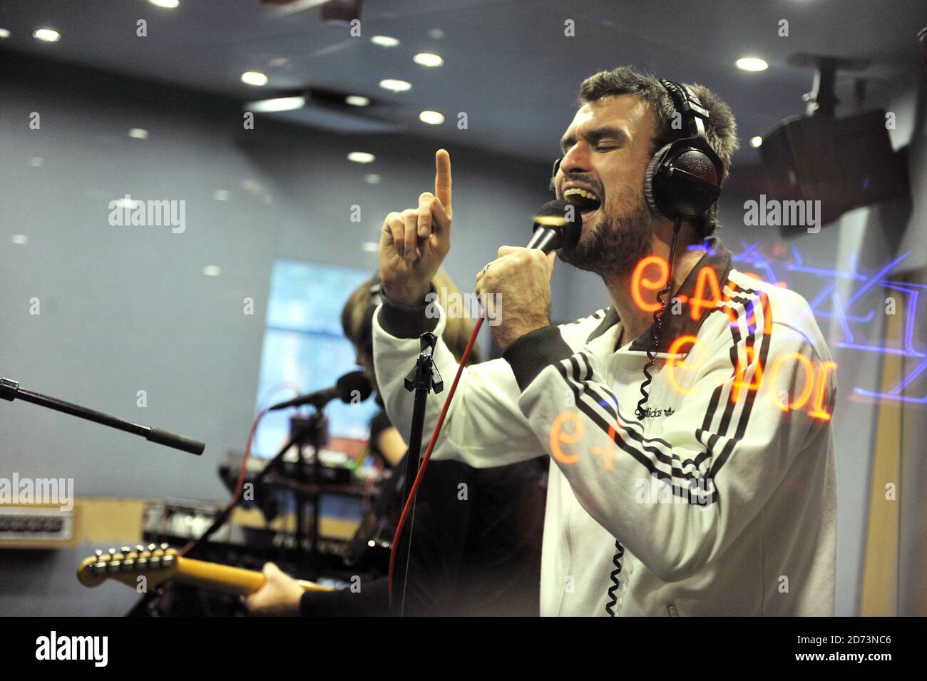 John McClure of Reverend and the Makers performs live on XFM, at the ...