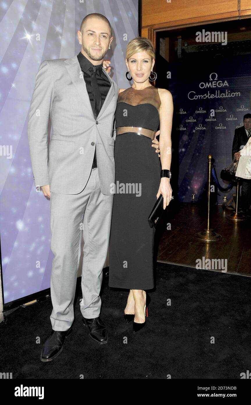 Brad Friedman and Hofit Golan arrive for the OMEGA Constellation 2009 party, at Almada in ...