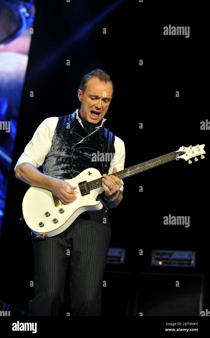 Gary Kemp of Spandau Ballet performs live at the O2 Arena in London, UK ...