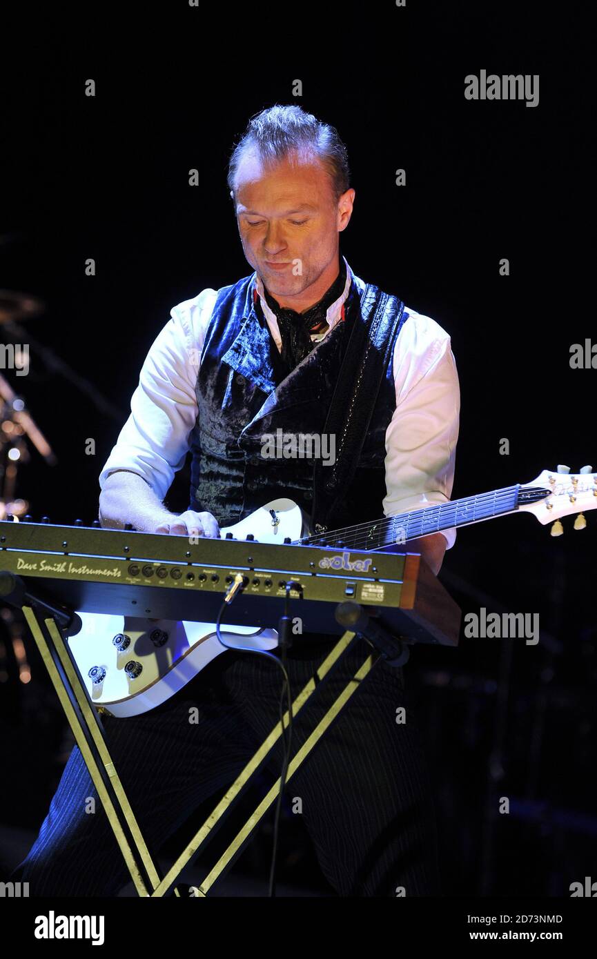 Gary Kemp of Spandau Ballet performs live at the O2 Arena in London, UK ...