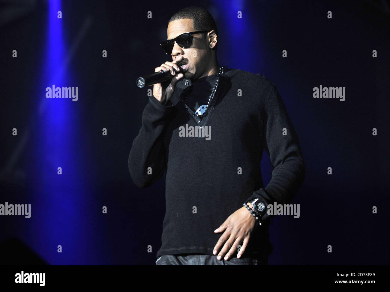 Jay Z performs live at the Alexandra Palace in north London Stock Photo ...