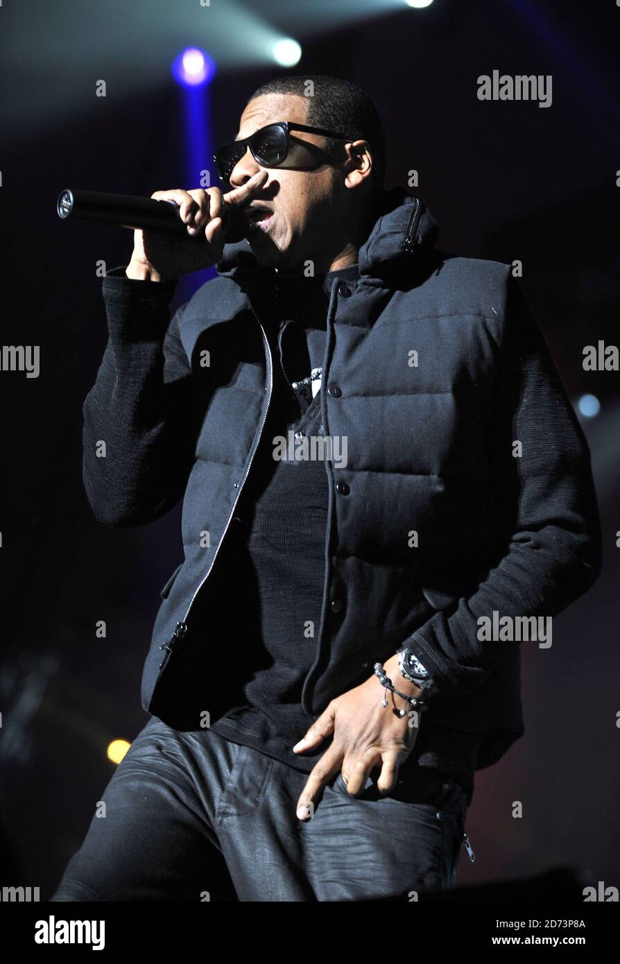 Jay Z performs live at the Alexandra Palace in north London Stock Photo ...