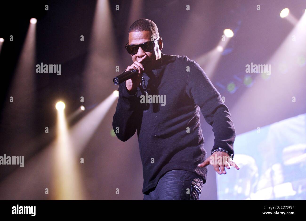 Jay Z performs live at the Alexandra Palace in north London Stock Photo ...