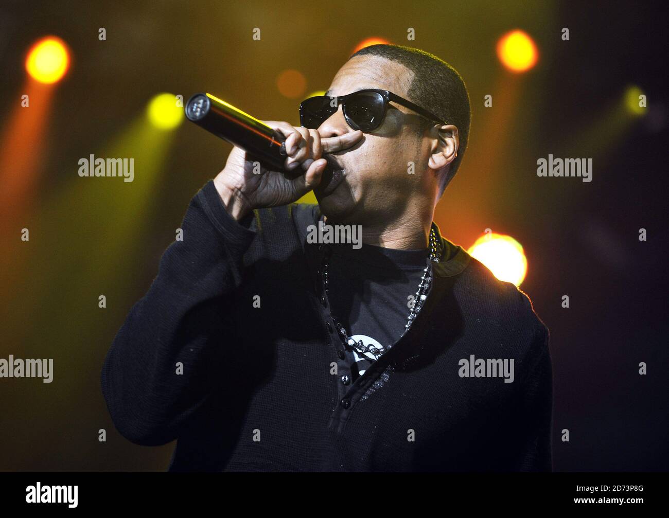Jay Z performs live at the Alexandra Palace in north London Stock Photo ...