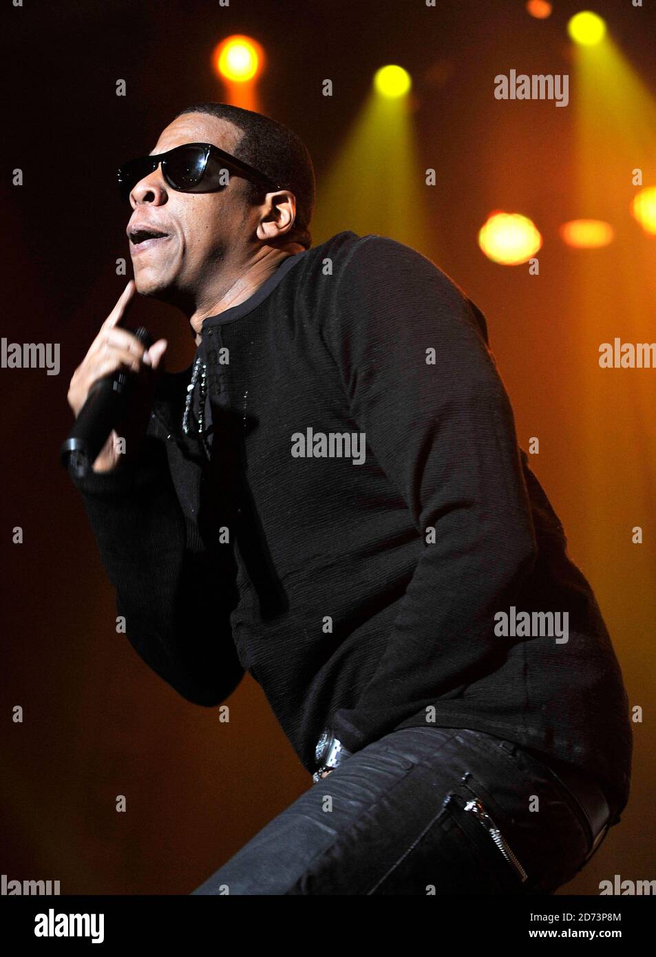Jay Z performs live at the Alexandra Palace in north London Stock Photo ...