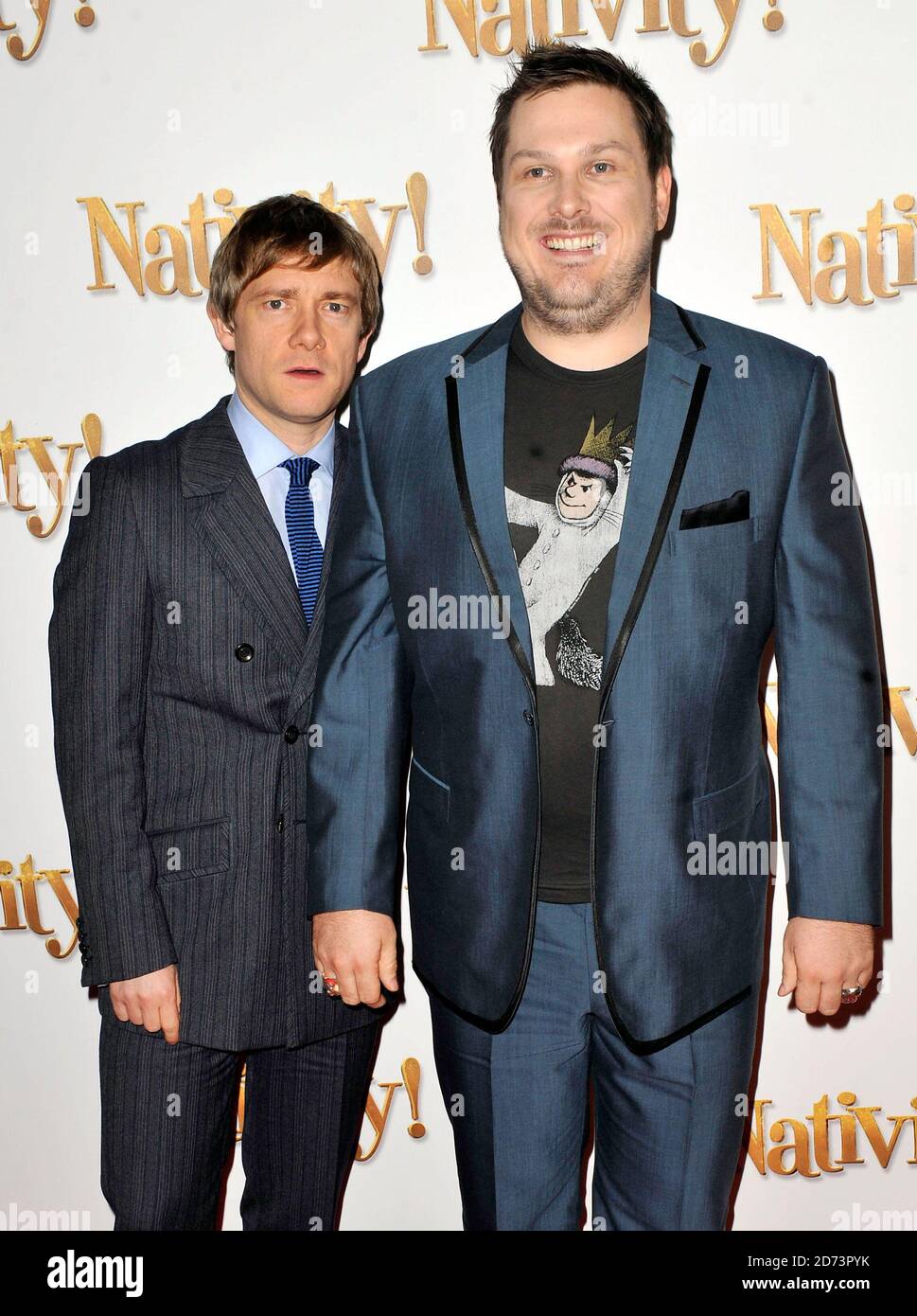 Martin Freeman and Marc Wootton arrive at the premiere of new film ...