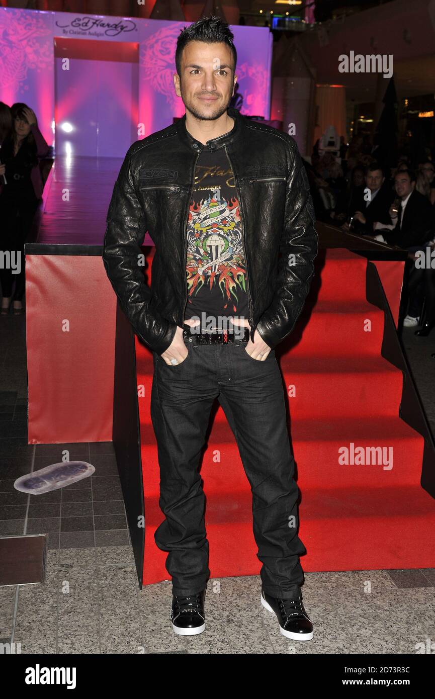 Peter Andre attending the launch of the new Ed Harding store in ...