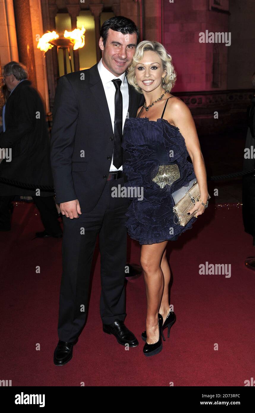 Joe Calzaghe and Kristina Rihanoff arrive at the British Fashion Awards ...