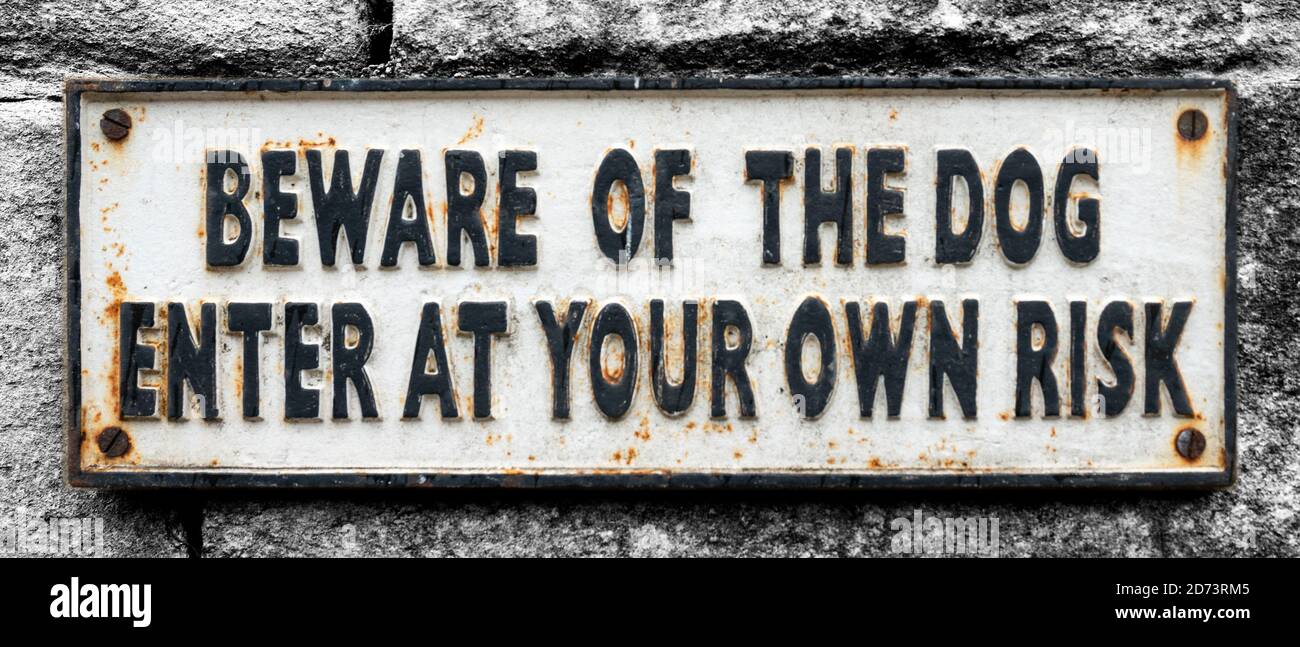 Beware sign hi-res stock photography and images - Alamy