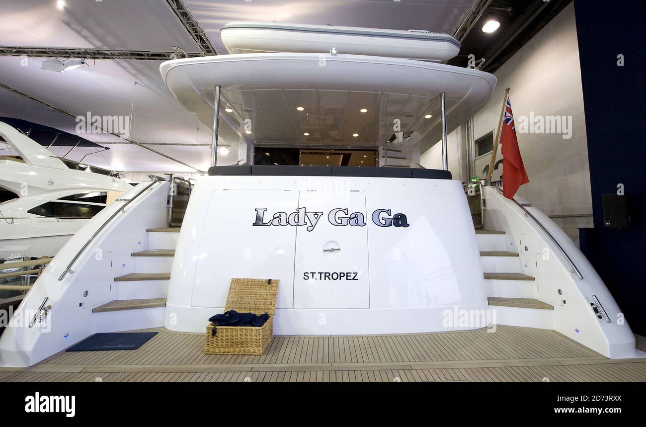 The Lady Ga Ga, a multi-million pound Princess yacht at the London ...