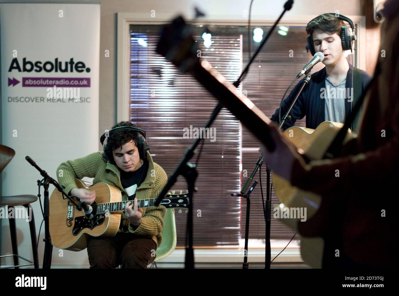 Vampire Weekend perform live at the Absolute Radio studios in central ...