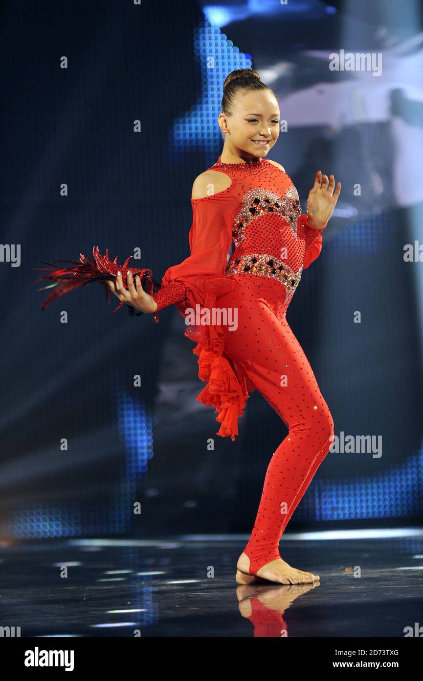 Finalist Emily Crow, aged 11, performs during the final of Sky TV's Got ...