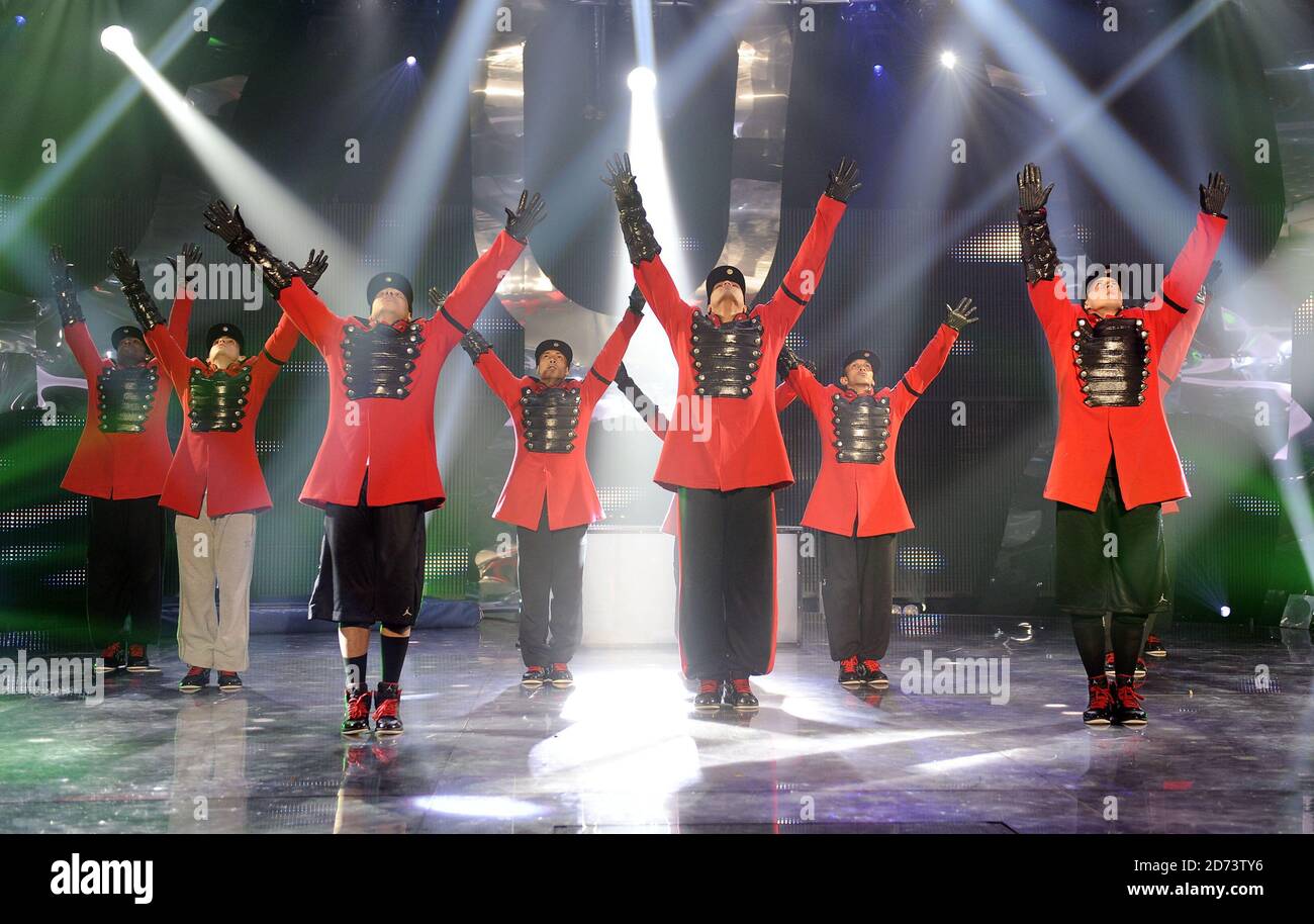 Diversity perform during the final of Sky TV's Got To Dance, at the ...