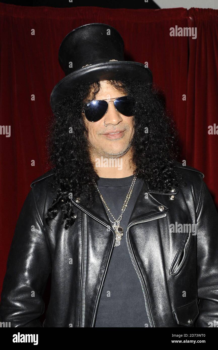 Slash attends the Alice Temperley Alice in Wonderland party, at ...
