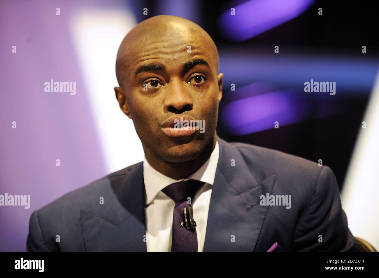 Panelist Tim Campbell pictured during the filming of First Time Voters ...