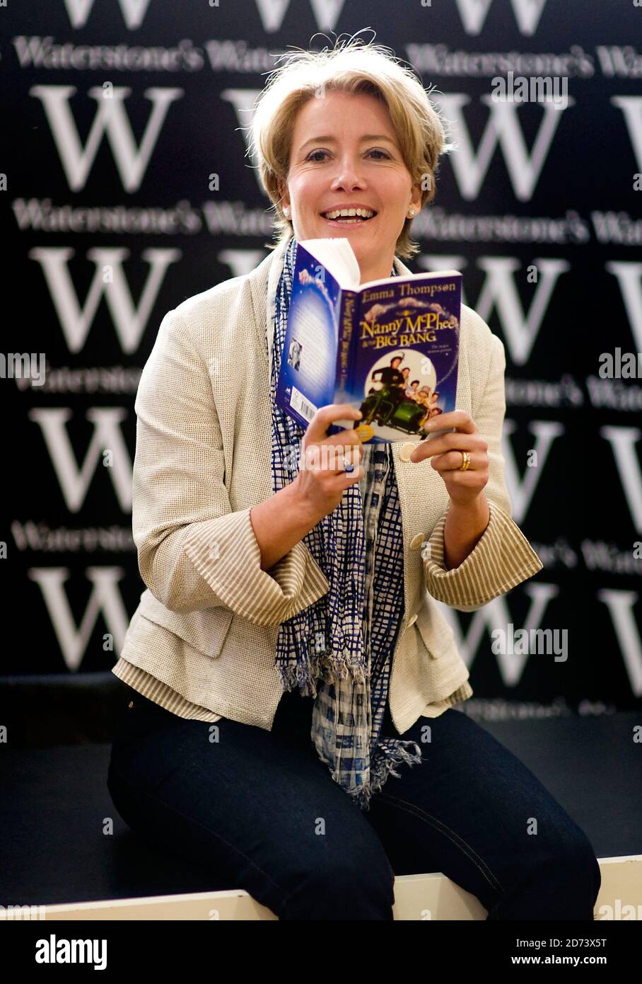 Emma Thompson signs copies of her book, Nanny McPhee and the Big Bang ...