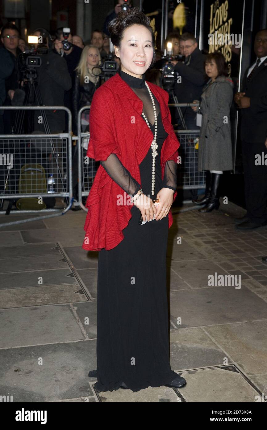 Zhang Liping arrives at the world premiere of Love Never Dies - the ...