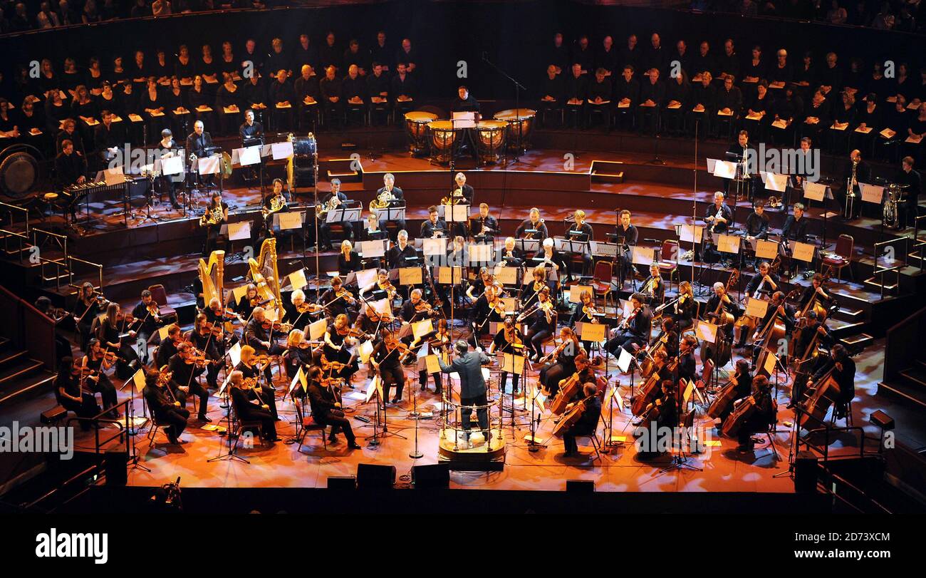 The Philarmonia orchestra perform at Classic FM Live, at the Royal ...