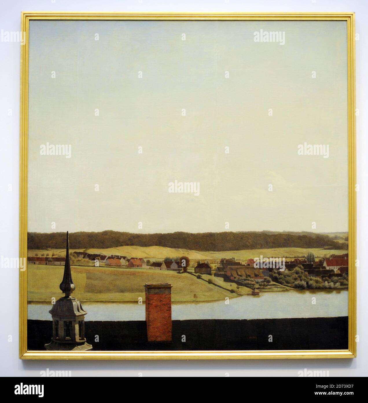 'Frederiksborg Castle in the Evening Light' by Danish painter Christian ...