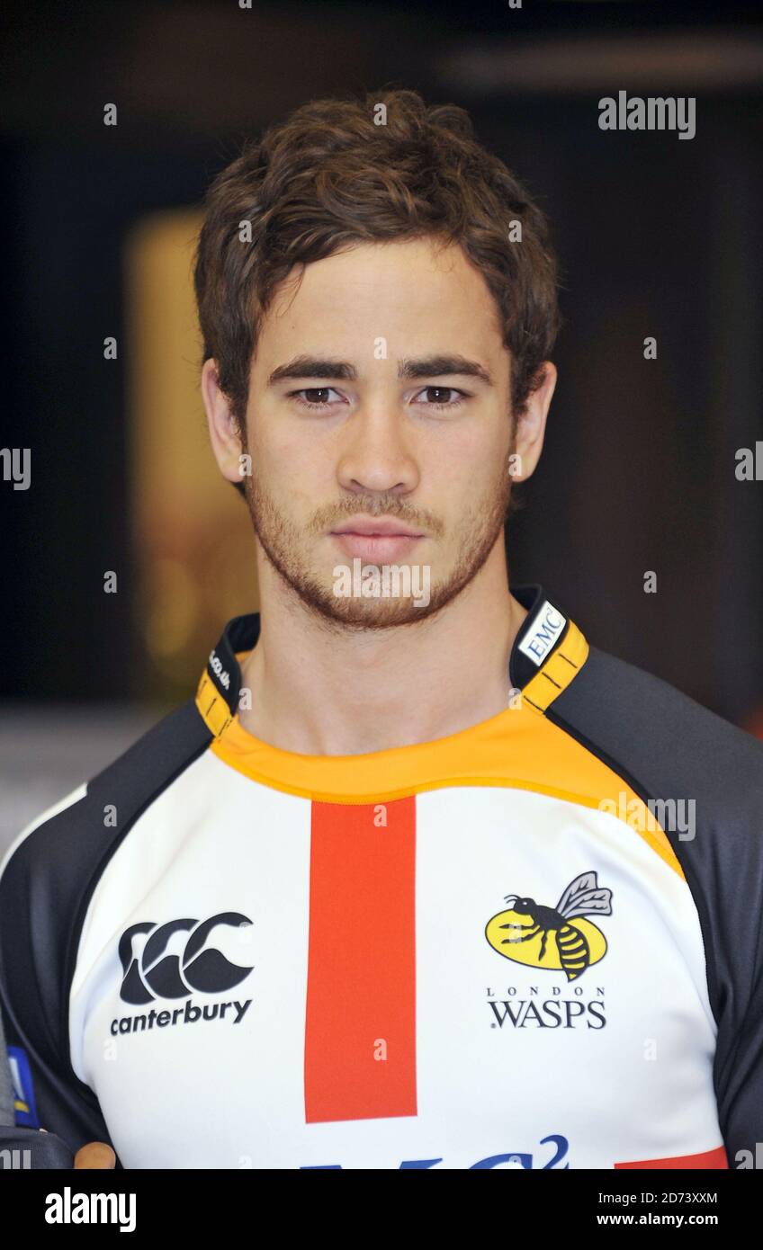 Danny Cipriani poses for photographs at Selfridges in central London ...