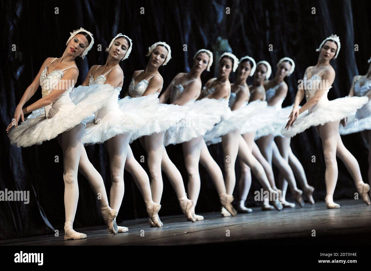 Dancers perform in the Ballet Nacional de Cuba production of Swan Lake ...