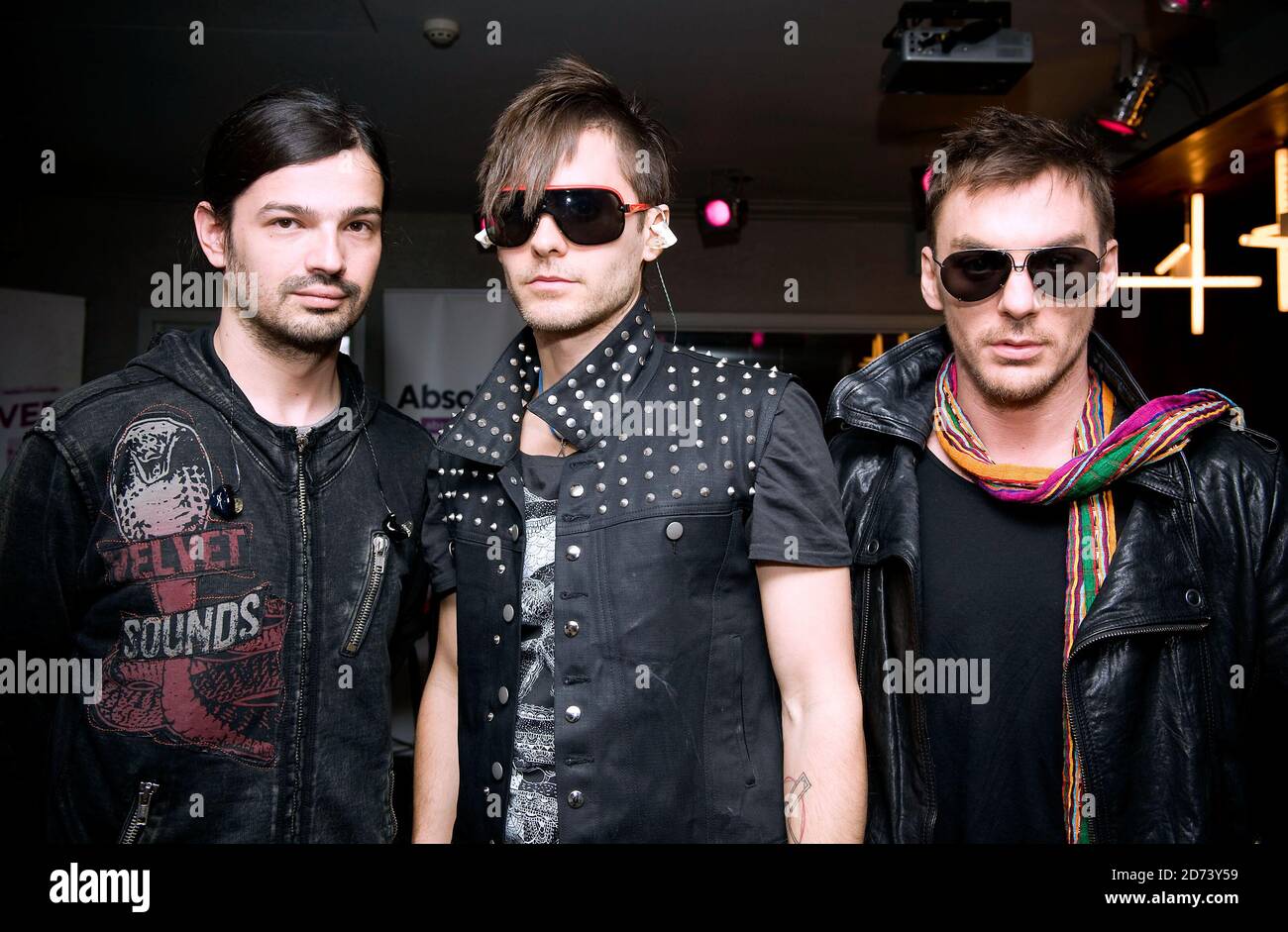 30 Seconds to Mars pictured at Absolute Radio in central London as part ...