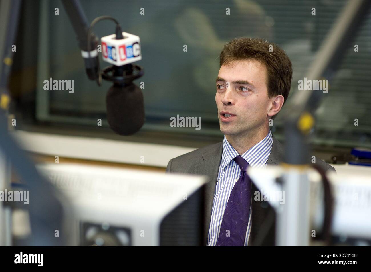 MP for Carshalton and Wallington Tom Brake pictured during a live radio ...