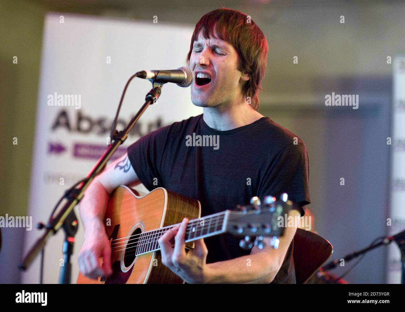 Tim Wheeler of Ash performs live at Absolute Radio in central London ...