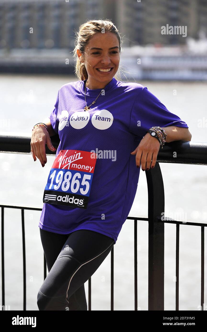 Ellen Rivas attends a photocall at Tower Bridge in central London ...