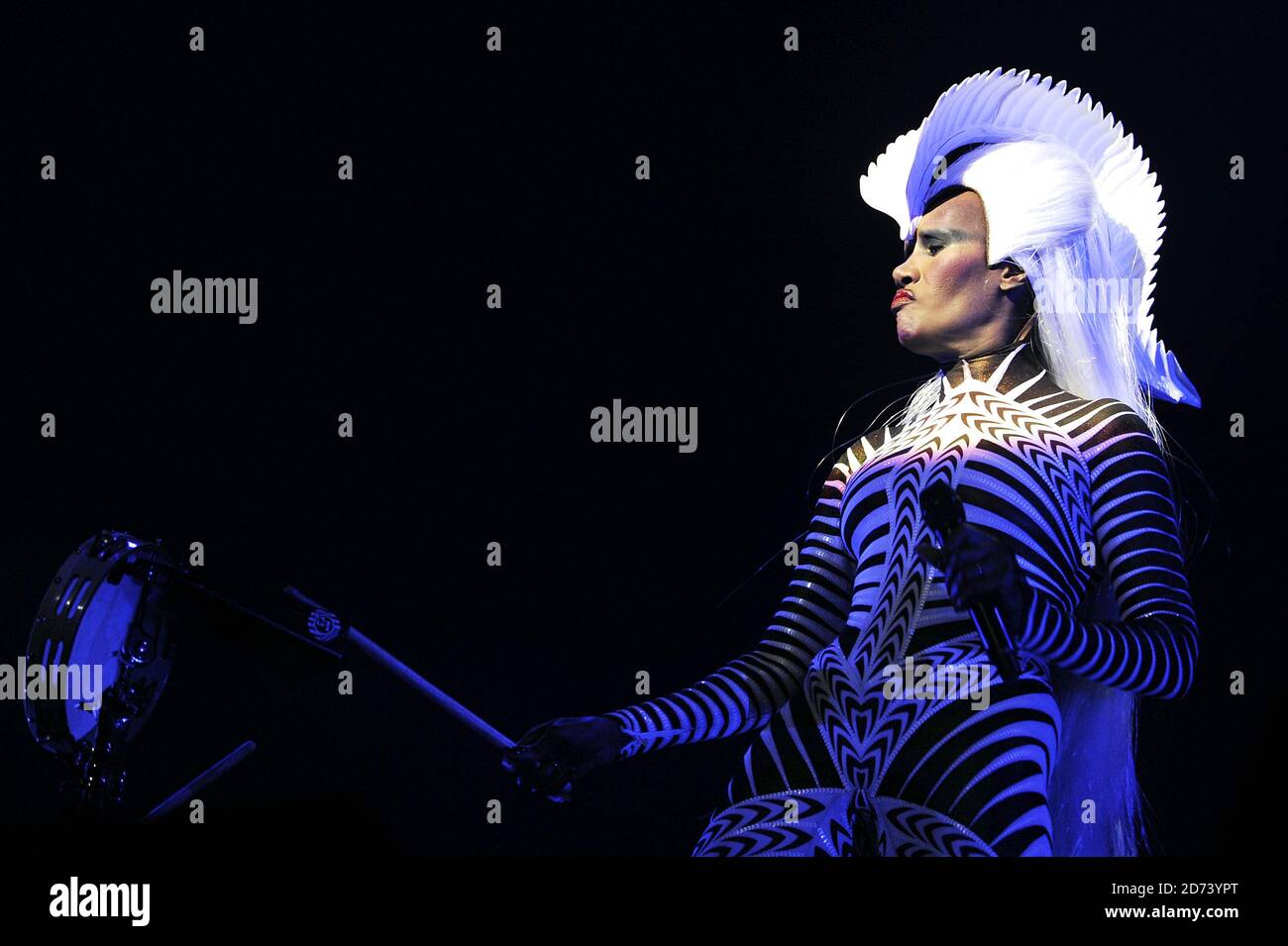 Grace Jones performs live at the Royal Albert Hall in central London ...