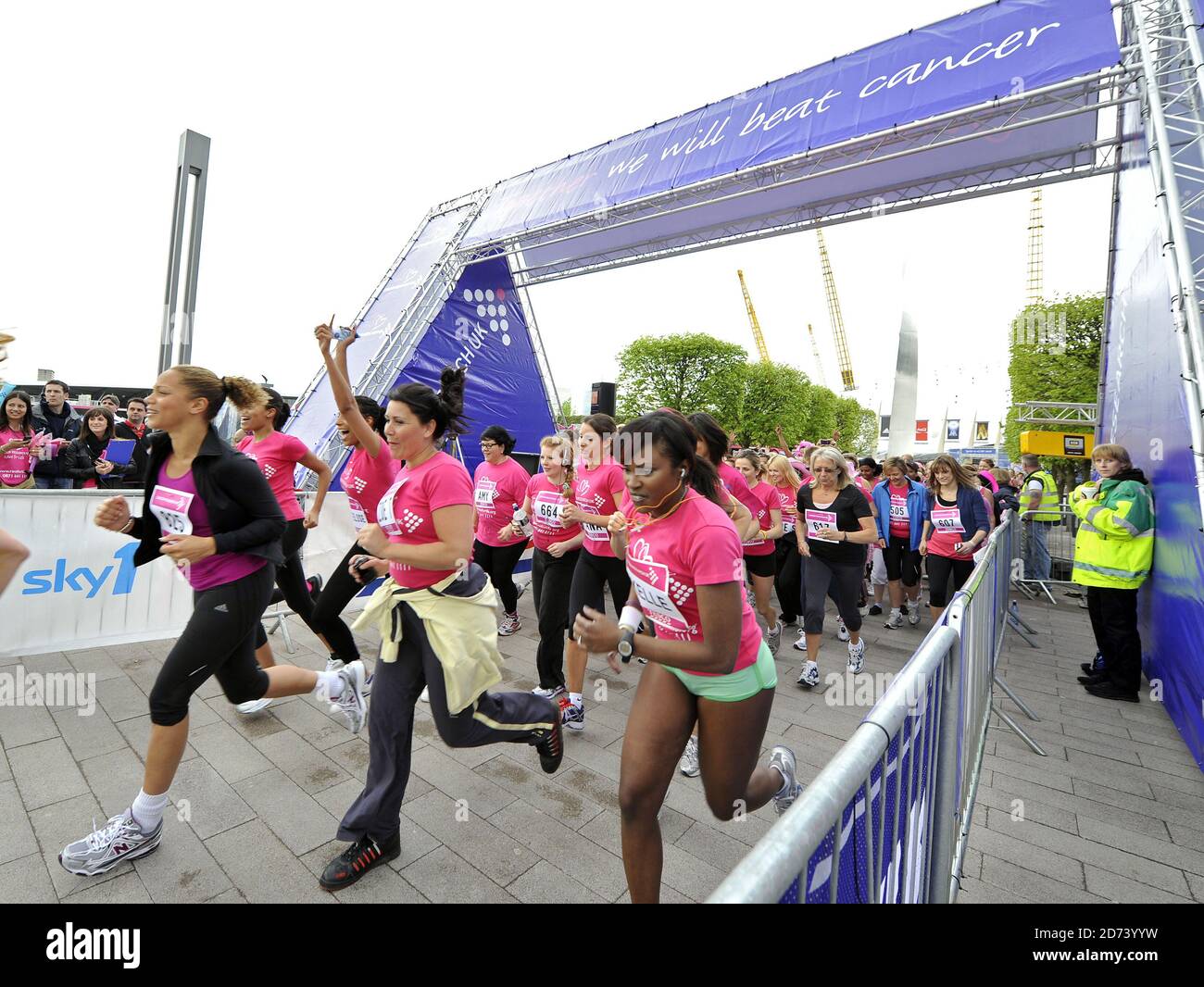 Runners set off at the start of Cancer Research UK's Race for Life, at ...