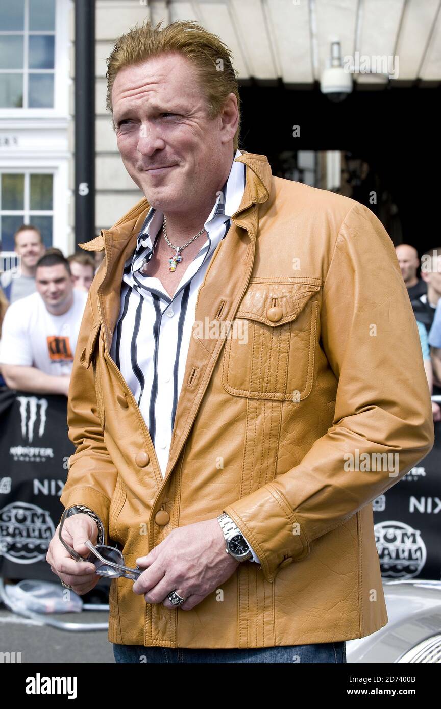 Michael Madsen pictured on the starting grid of the Gumball 3000 Rally ...