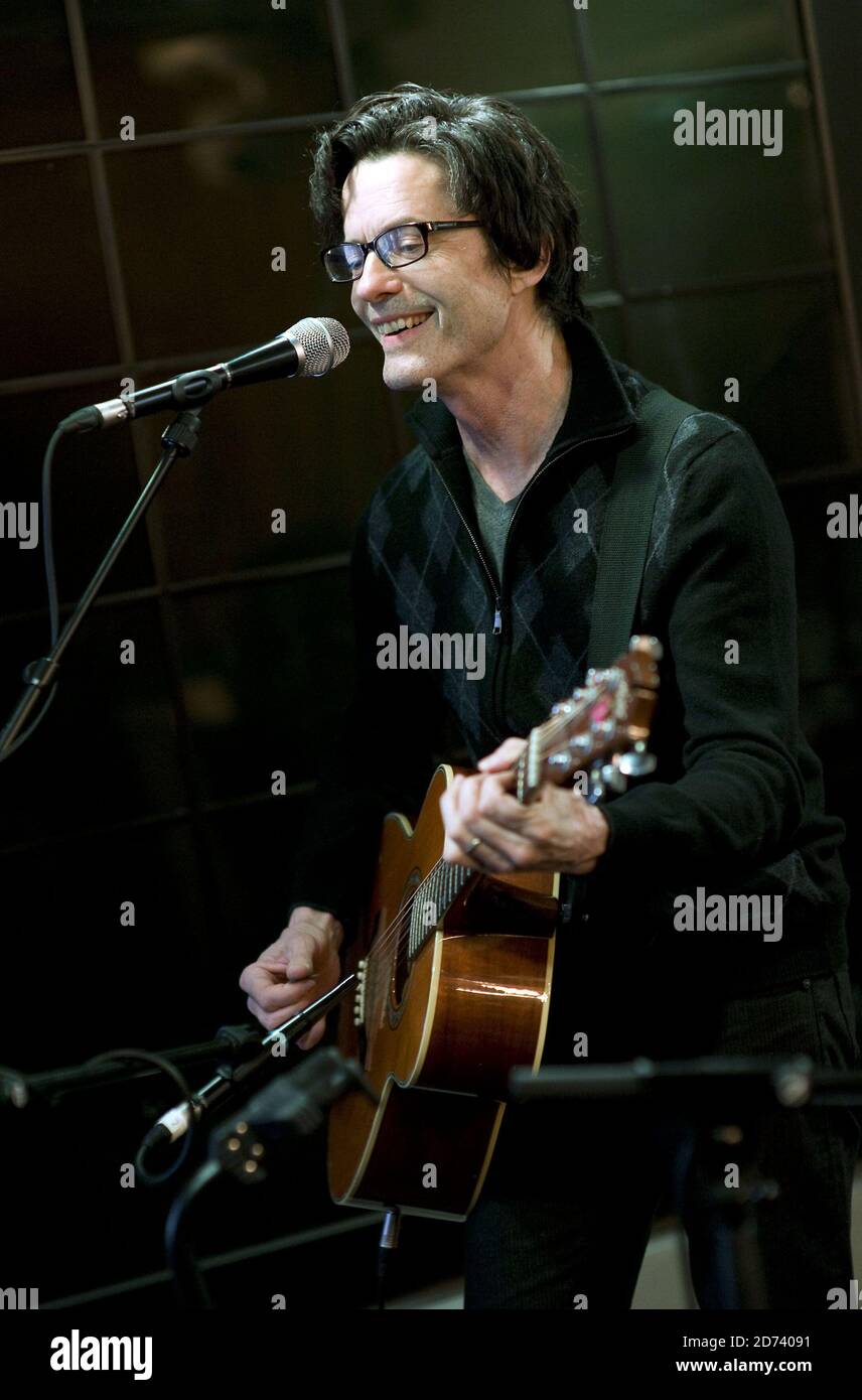 Mark Hart of Crowded House performs a live session at Absolute Radio in ...