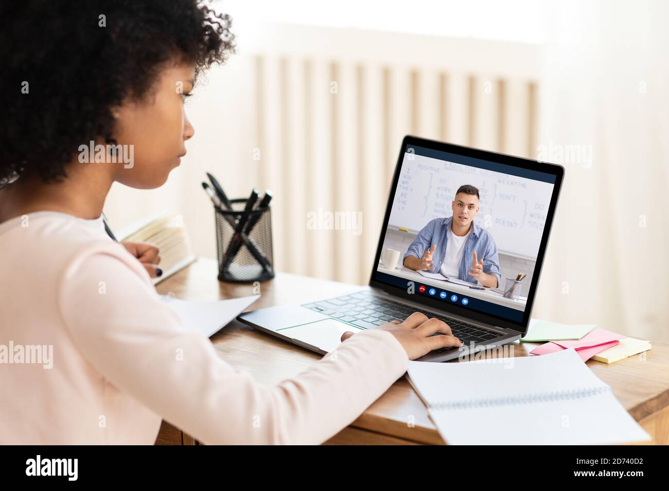 Collage student online class at home hi-res stock photography and ...