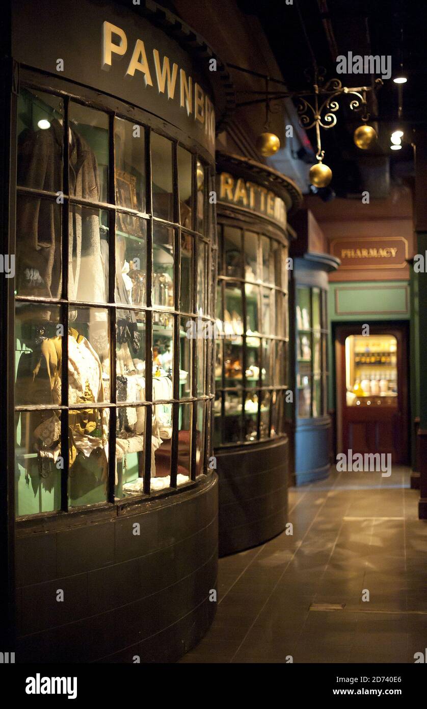 Victorian shops on display in the Galleries of Modern London at the ...