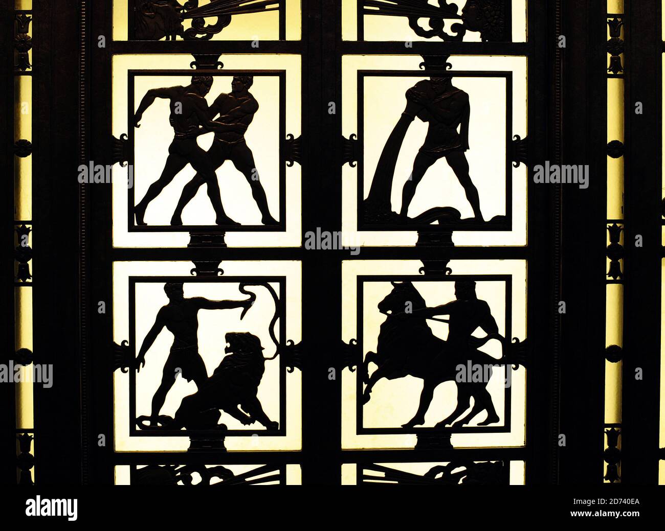 A detail of an old Selfridge's lift, on display in the new Galleries of ...