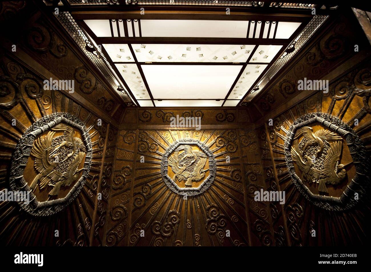 A detail of an old Selfridge's lift, on display in the new Galleries of ...