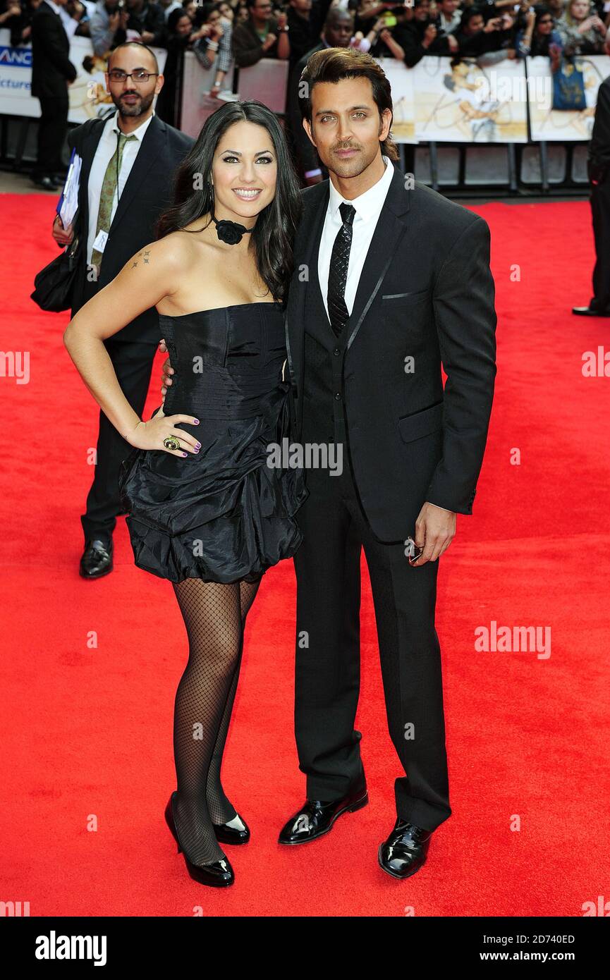 Barbara Mori and Hrithik Roshan arrive at the UK premiere of Kites, at ...