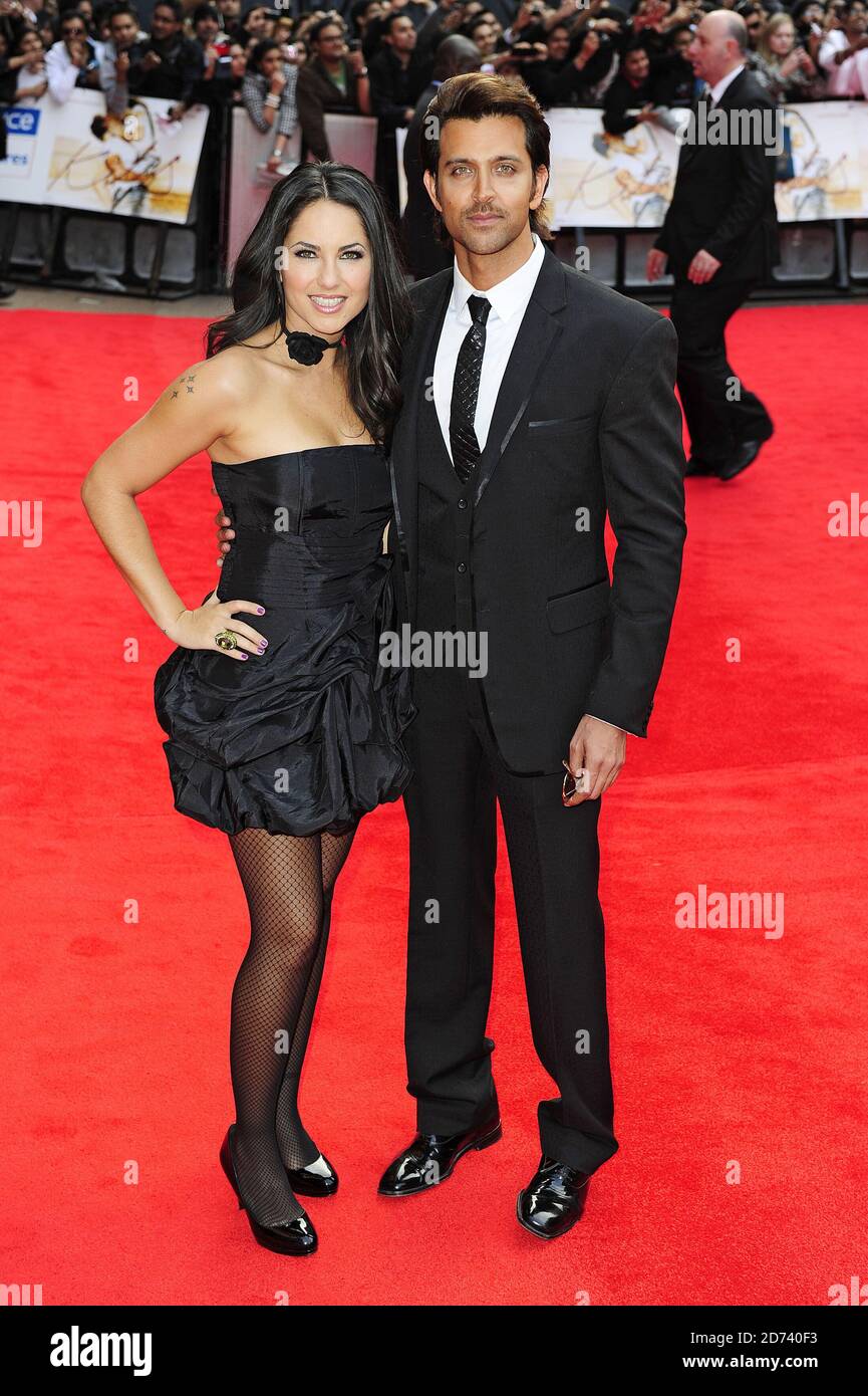 Barbara Mori and Hrithik Roshan arrive at the UK premiere of Kites, at ...
