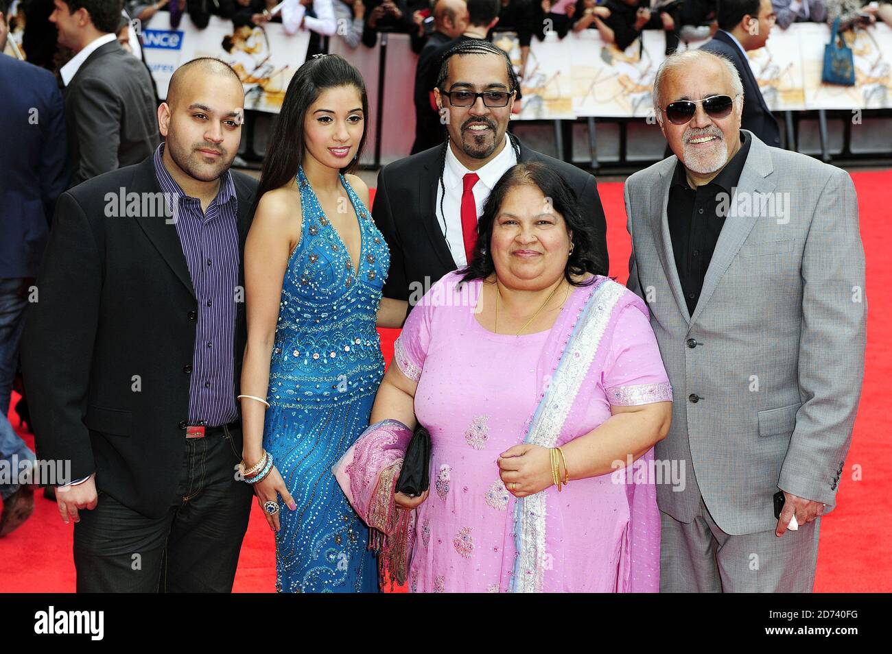 The Grewal family arrive at the UK premiere of Kites, at the Odeon West ...
