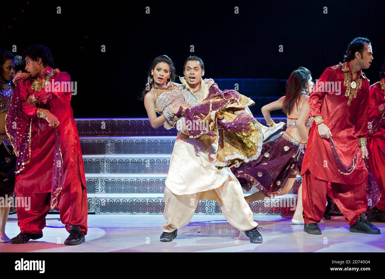 Dancers perform scenes from the Merchants of Bollywood, at the Peacock ...
